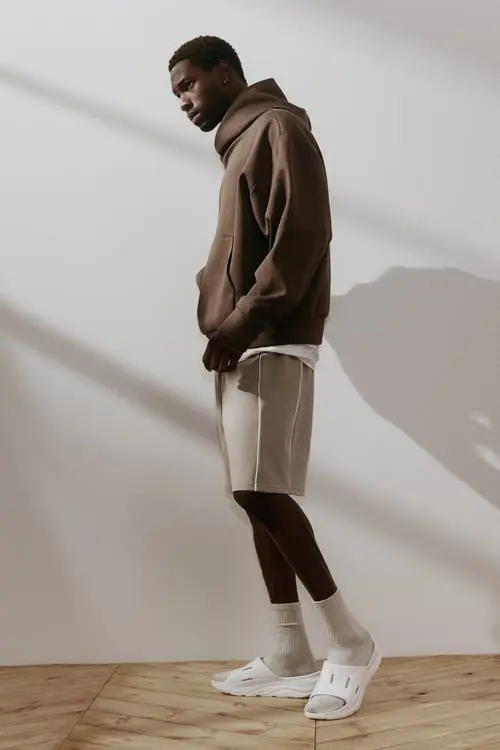 H&m Loose Fit Sports Shorts With Drymove - Beige