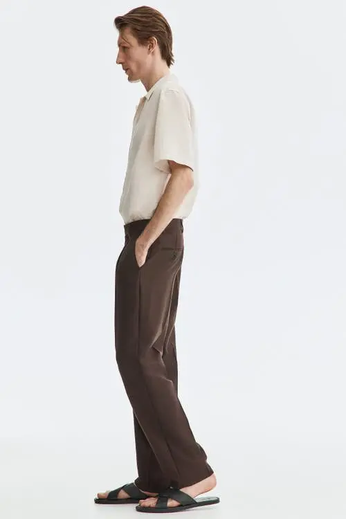 H&M Relaxed Fit Linen-blend Resort Shirt - Light Beige