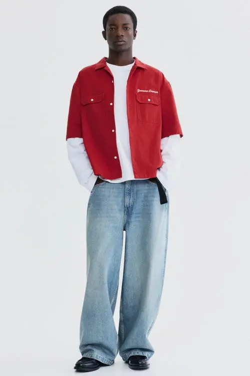 H&m Super Baggy Jeans - Denim Blue