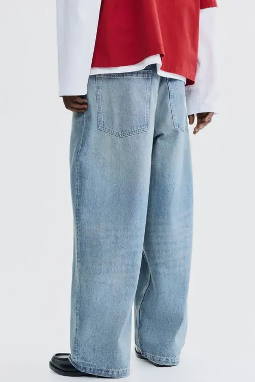 H&m Super Baggy Jeans - Denim Blue