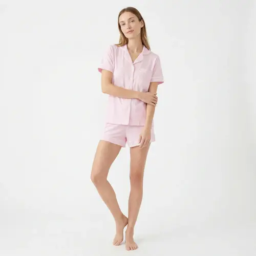 MOTETTE Short Sleeve And Shorts Pajama Set - Ballet Stripe