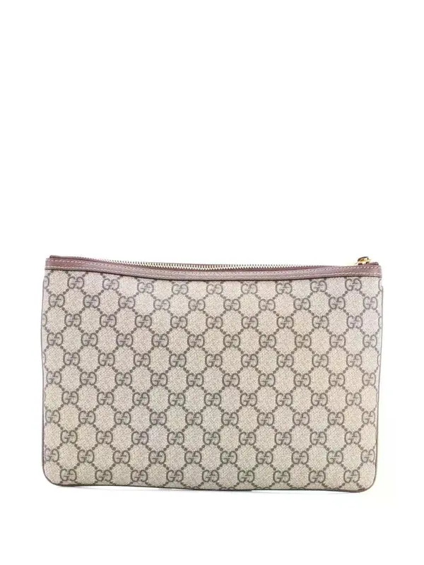 Gucci Ophidia Gg Coated Canvas Large Clutch Bag