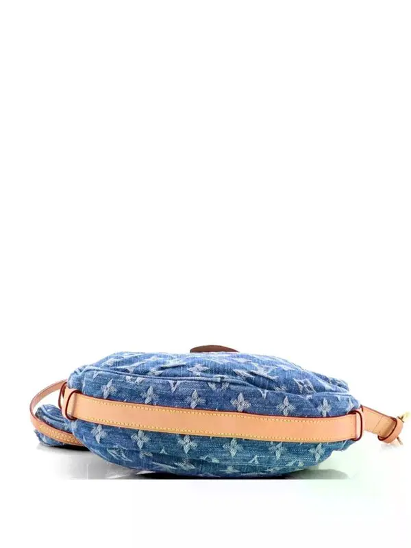 LOUIS VUITTON Croissant Nm Monogram Denim Mm Hobo Bag