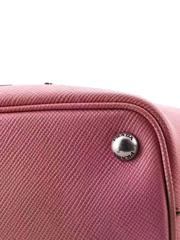 Prada Panier Embellished Saffiano Leather Bucket Bag