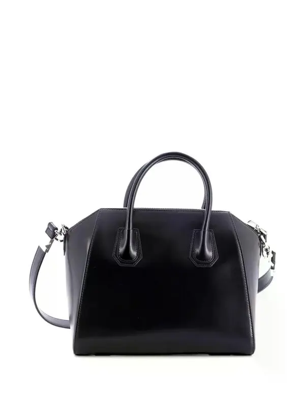 Givenchy Antigona Bag Glazed Leather Small Satchel - Black