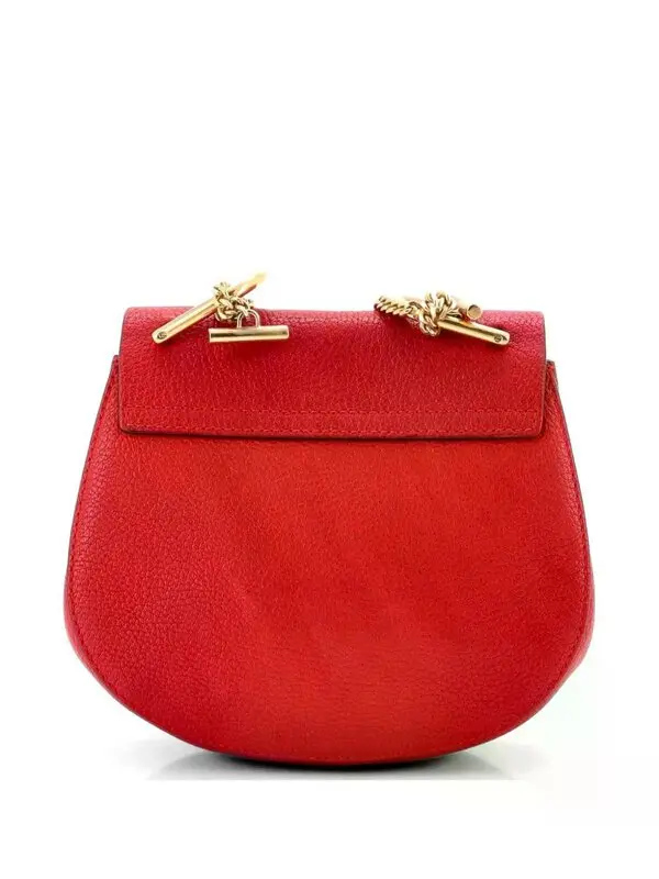 Chloé Drew Leather Mini Crossbody Bag - Red
