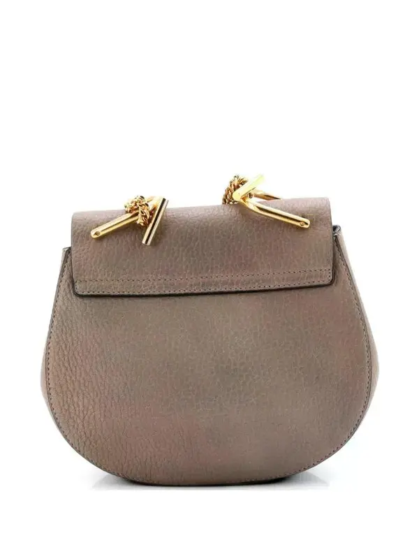 Chloé Drew Leather Mini Crossbody Bag - Neutrals