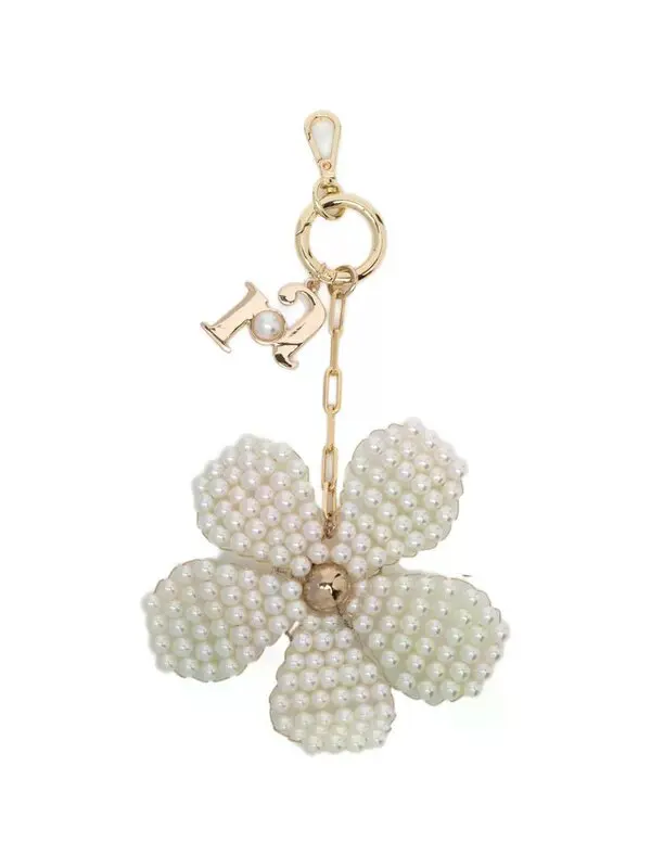 Rosantica Gardenia Keyring With Pearl Embellishment