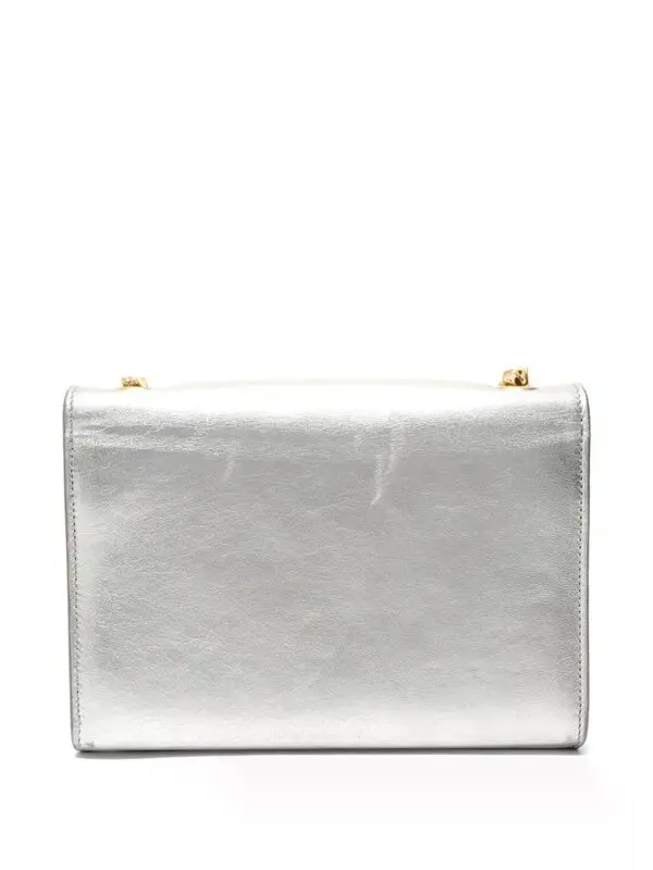 Saint Laurent Metallic Leather Tassel Shoulder Bag