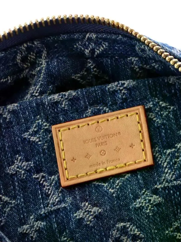 LOUIS VUITTON Croissant Nm Monogram Denim Mm Hobo Bag