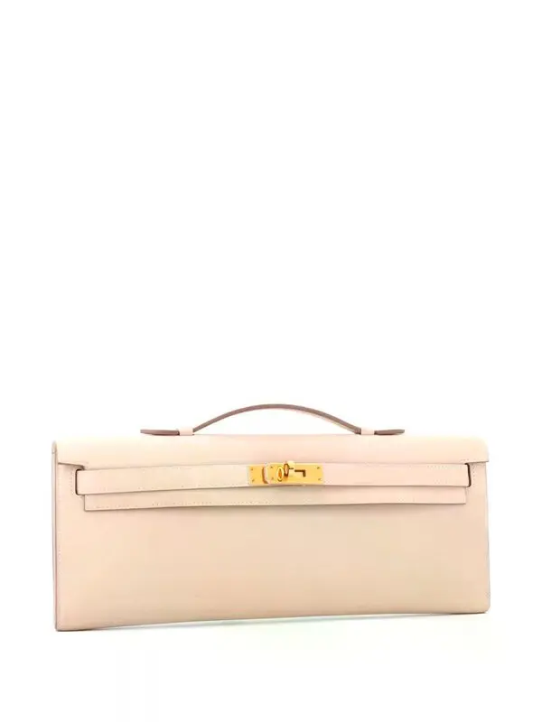 Hermès Kelly Cut Pochette Swift Clutch Bag - Neutrals