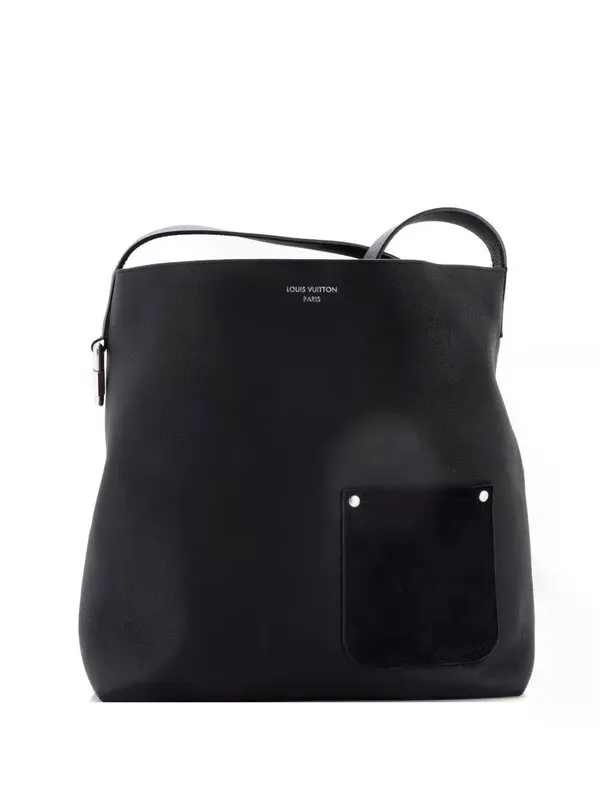 LOUIS VUITTON Verso Touch Calfskin And Suede Hobo Bag