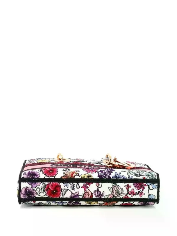 Dior Lady D-joy Embroidered Canvas Medium Satchel - Multicolour