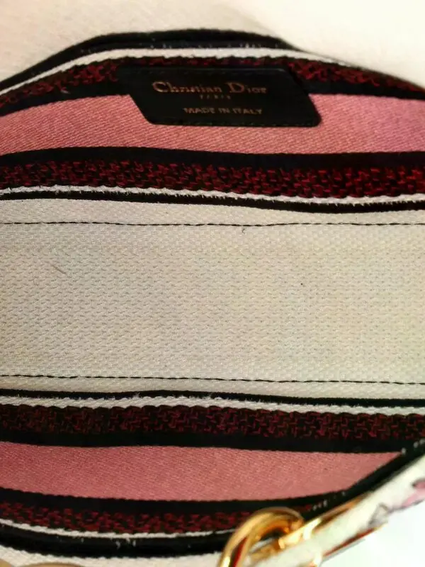 Dior Lady D-joy Embroidered Canvas Medium Satchel - Multicolour