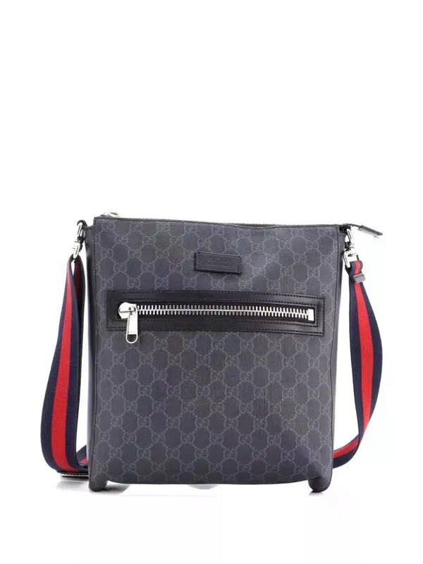 Gucci Gg Coated Canvas Messenger Bag