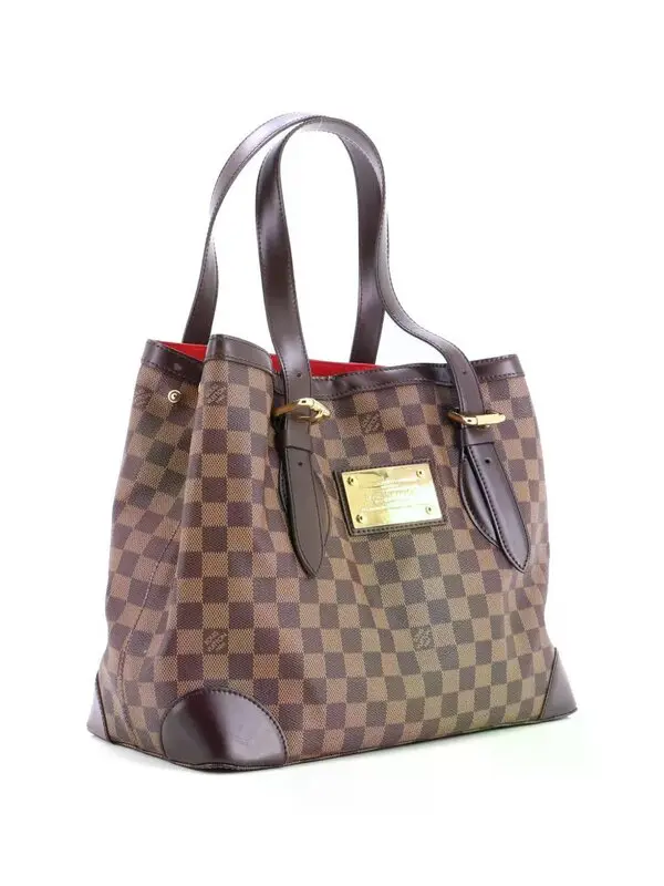 LOUIS VUITTON Damier Gm Hampstead Tote Bag - Brown