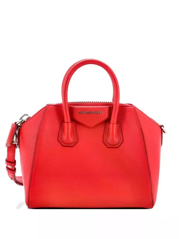 Givenchy Antigona Leather Mini Crossbody Bag - Red