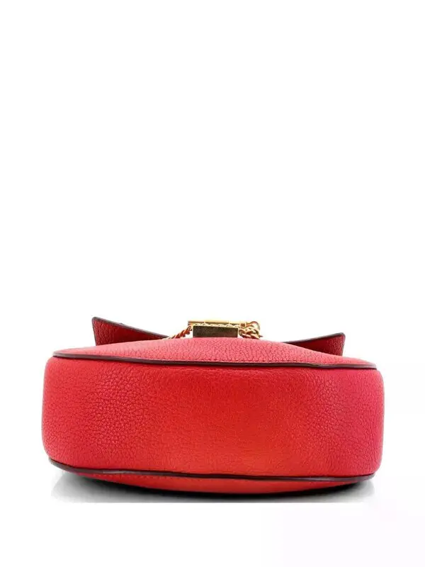 Chloé Drew Leather Mini Crossbody Bag - Red