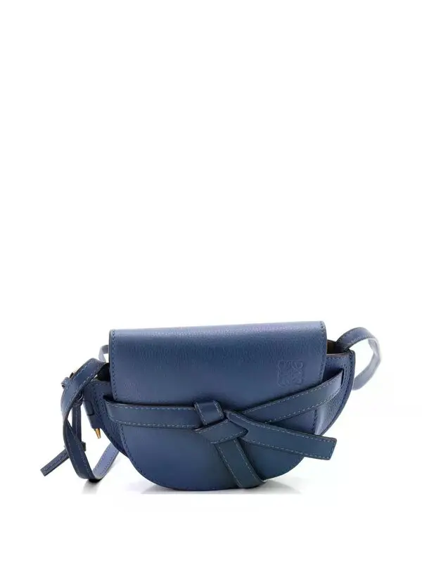 Loewe Gate Shoulder Bag Leather Mini - Blue