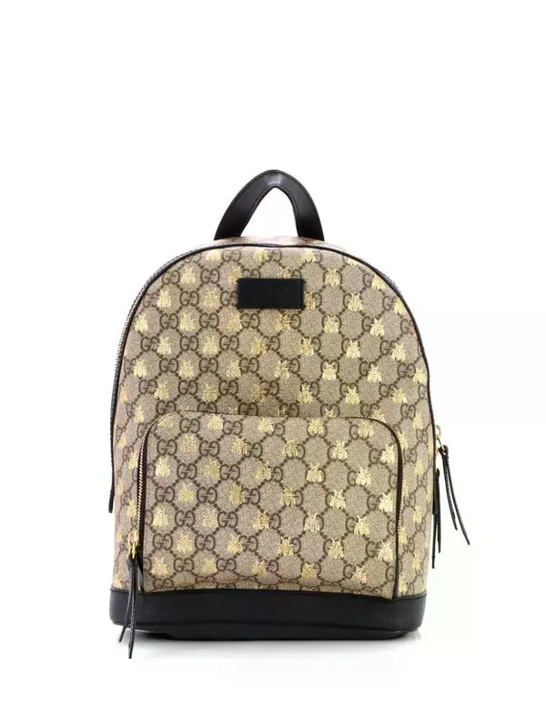 Gucci Printed Gg Coated Canvas Small Backpack