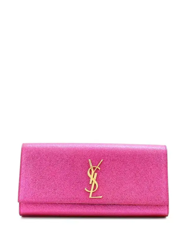 Saint Laurent Classic Monogram Calfskin Long Clutch Bag