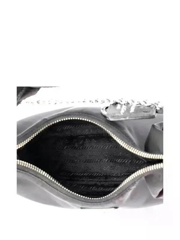 Prada Re-edition 2005 Tessuto Shoulder Bag - Black