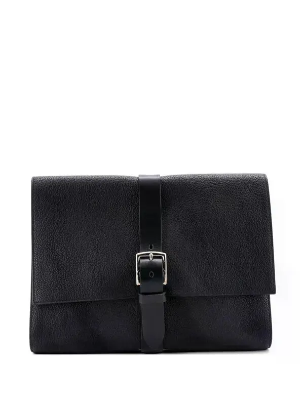 Hermès Etriviere Ii Folder Pouch Togo 29 Clutch Bag - Black