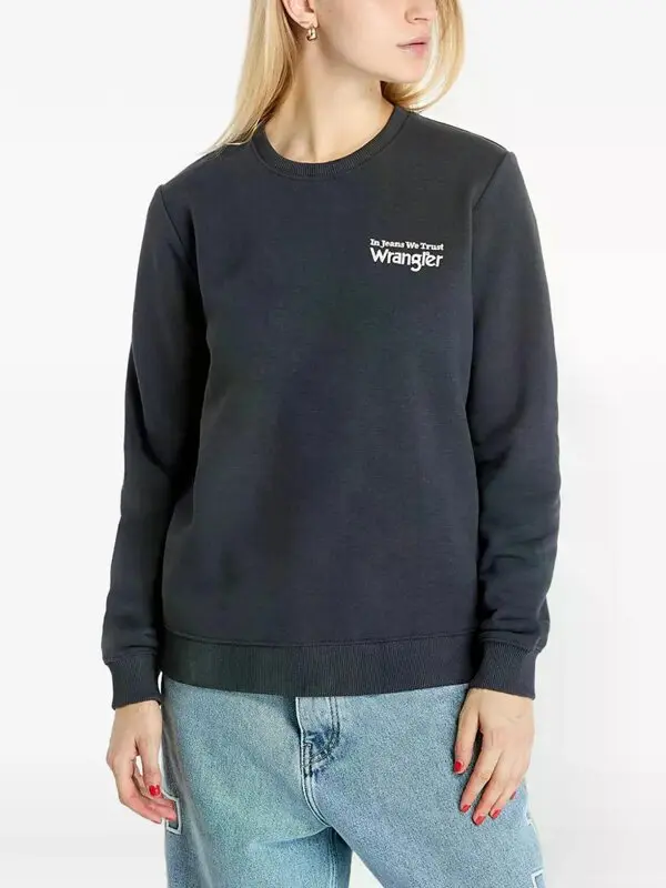 Wrangler Logo-print Crew Neck Sweatshirt
