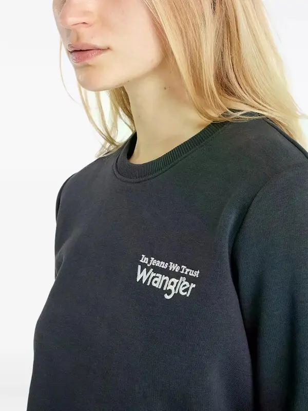 Wrangler Logo-print Crew Neck Sweatshirt