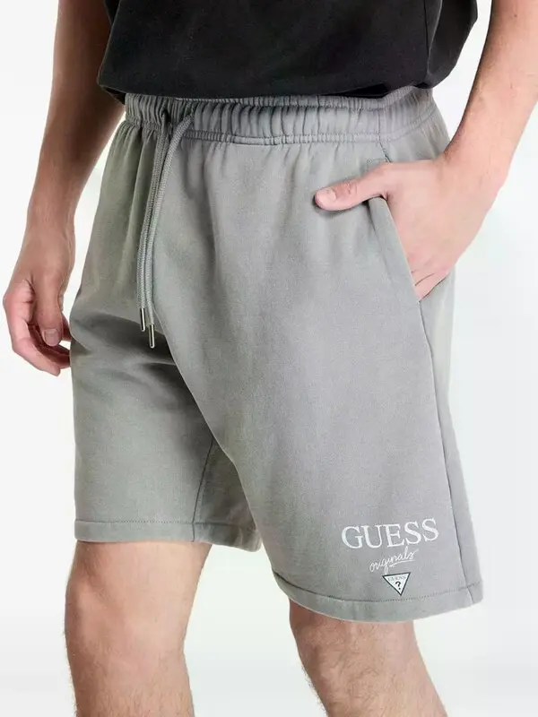 Guess Logo-print Drawstring Track Shorts