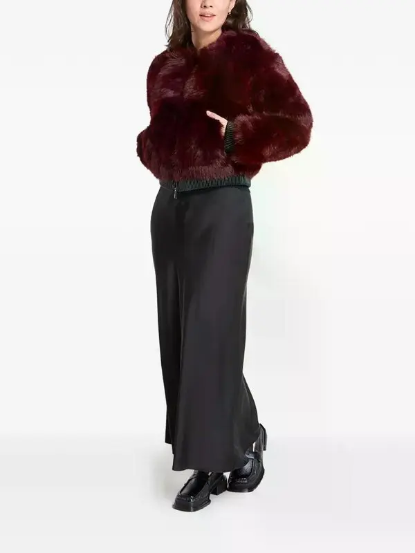 Desigual Faux Fur Zip-up Jacket