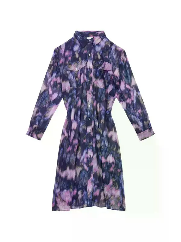 MARANT ETOILE Eliane Printed Shirt Dress