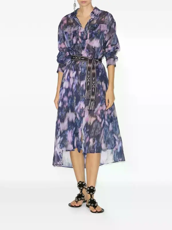 MARANT ETOILE Eliane Printed Shirt Dress