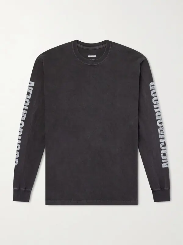 NEIGHBORHOOD Logo-print Cotton-jersey T-shirt