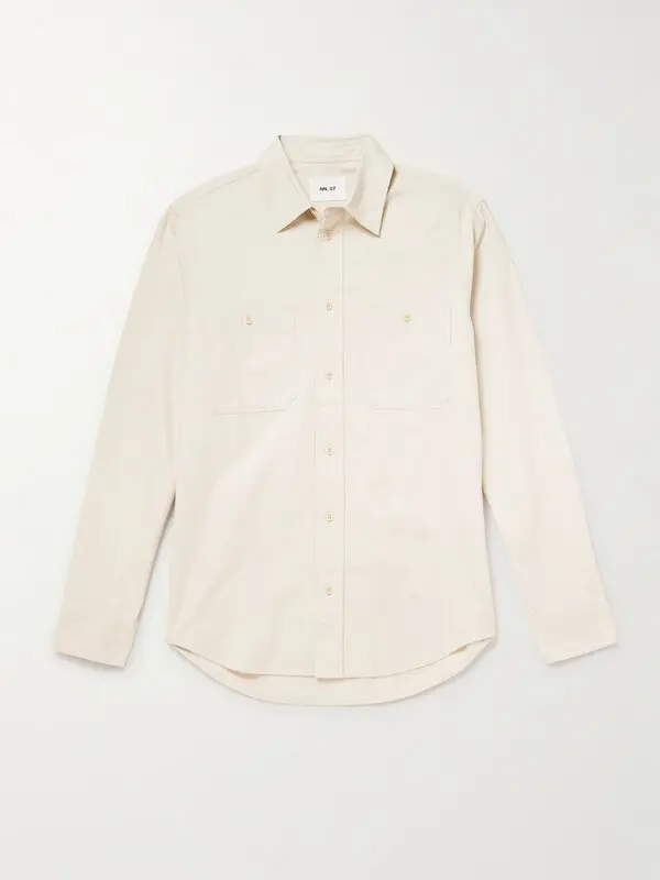 Nn07 Colby 50065 Organic Cotton And Hemp-blend Shirt