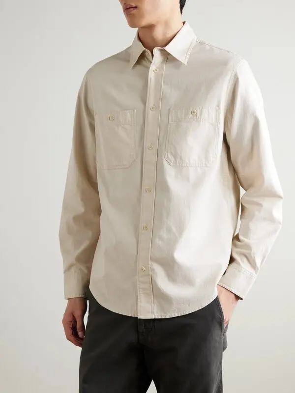 Nn07 Colby 50065 Organic Cotton And Hemp-blend Shirt
