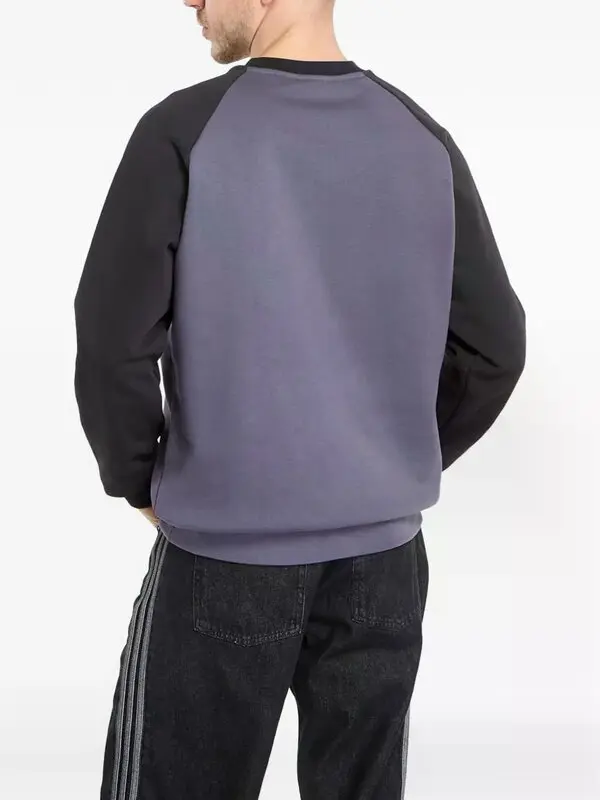 Adidas Crew Neck Sweatshirt With Stripe Detail