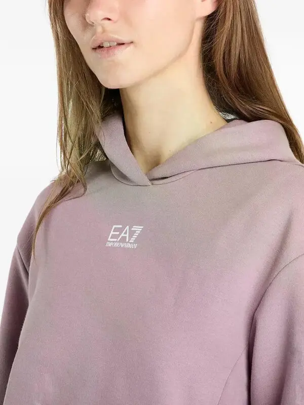 EA7 Logo-print Hoodie