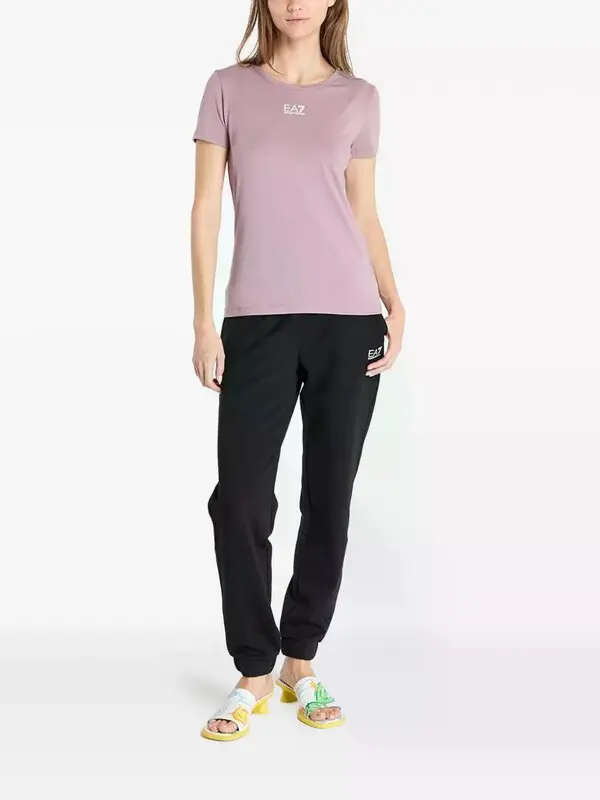 EA7 Logo Print Crewneck T-shirt