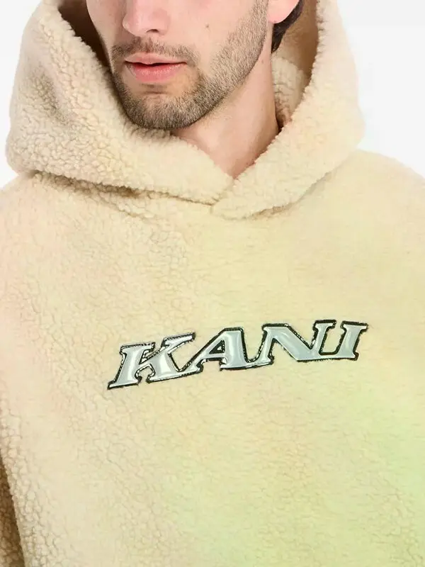 KARL KANI Teddy Hoodie - Neutrals