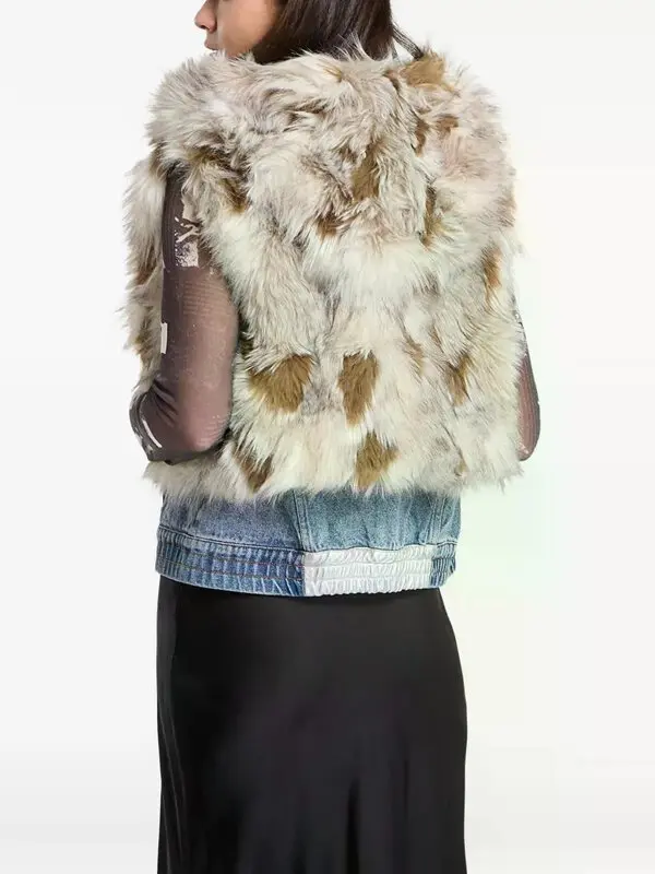 Desigual Faux-fur Paneled Gilet