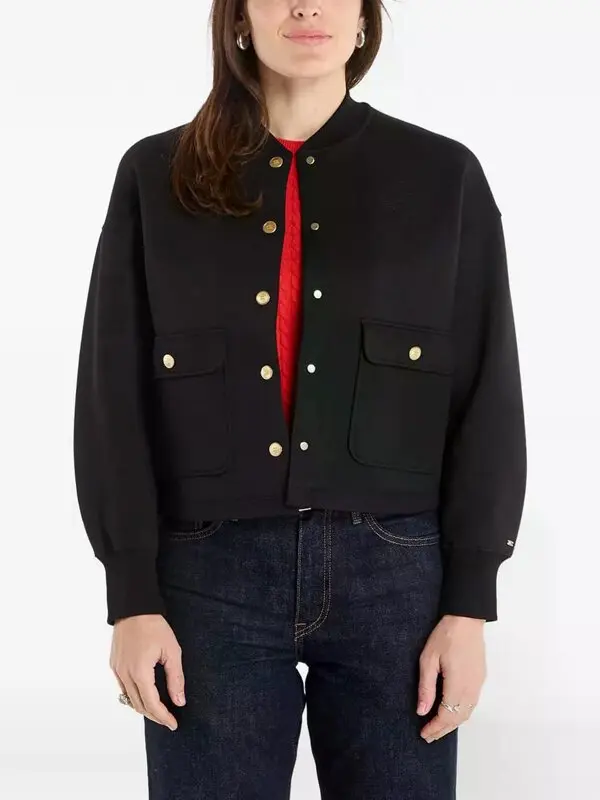 Tommy Hilfiger Cropped Press-stud Jacket