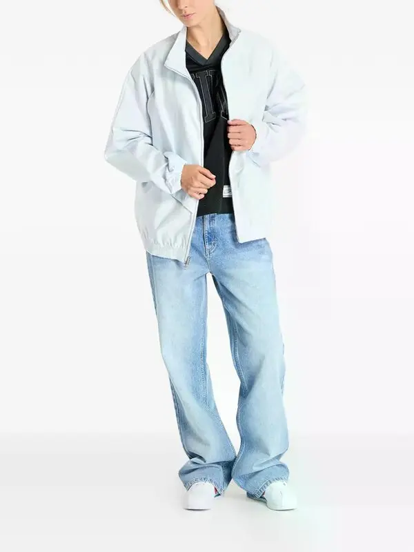 Nike Swoosh Logo Zip-fastening Jacket - Blue