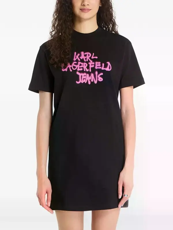 Karl Lagerfeld Graffiti Print Mini Dress