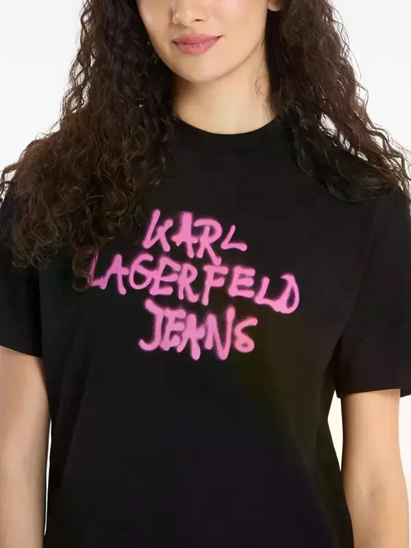 Karl Lagerfeld Graffiti Print Mini Dress
