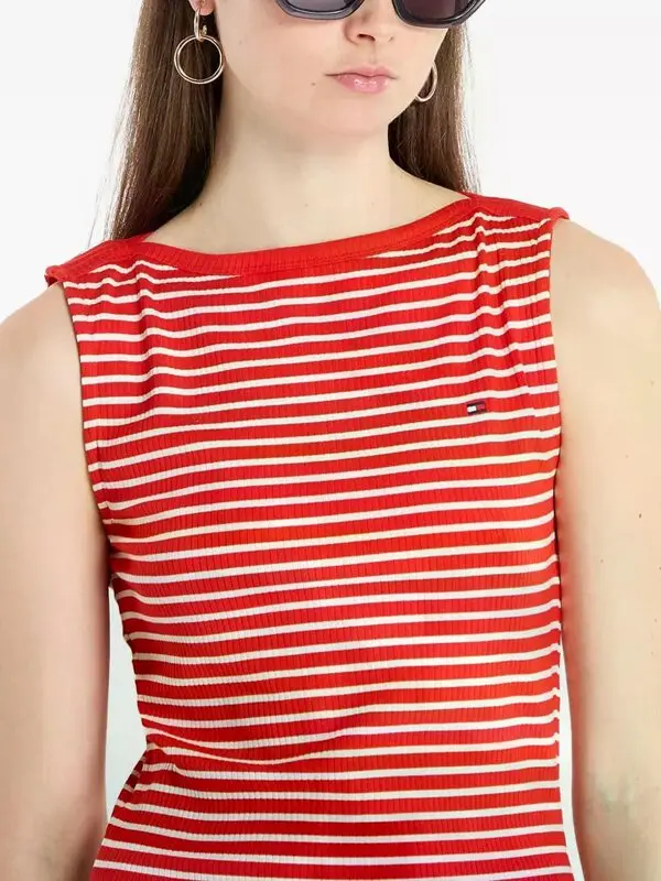 Tommy Hilfiger Striped Maxi Dress - Red