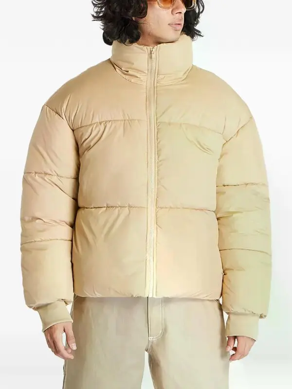 URBAN CLASSICS Zip-up Padded Jacket With Ribbed Cuffs
