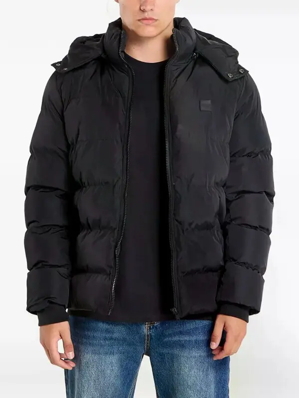 URBAN CLASSICS Logo Patch Padded Jacket