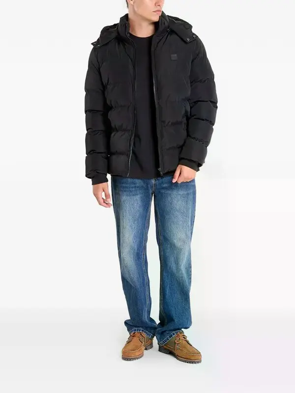 URBAN CLASSICS Logo Patch Padded Jacket