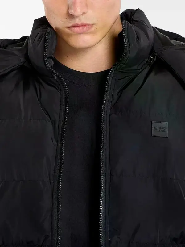 URBAN CLASSICS Logo Patch Padded Jacket